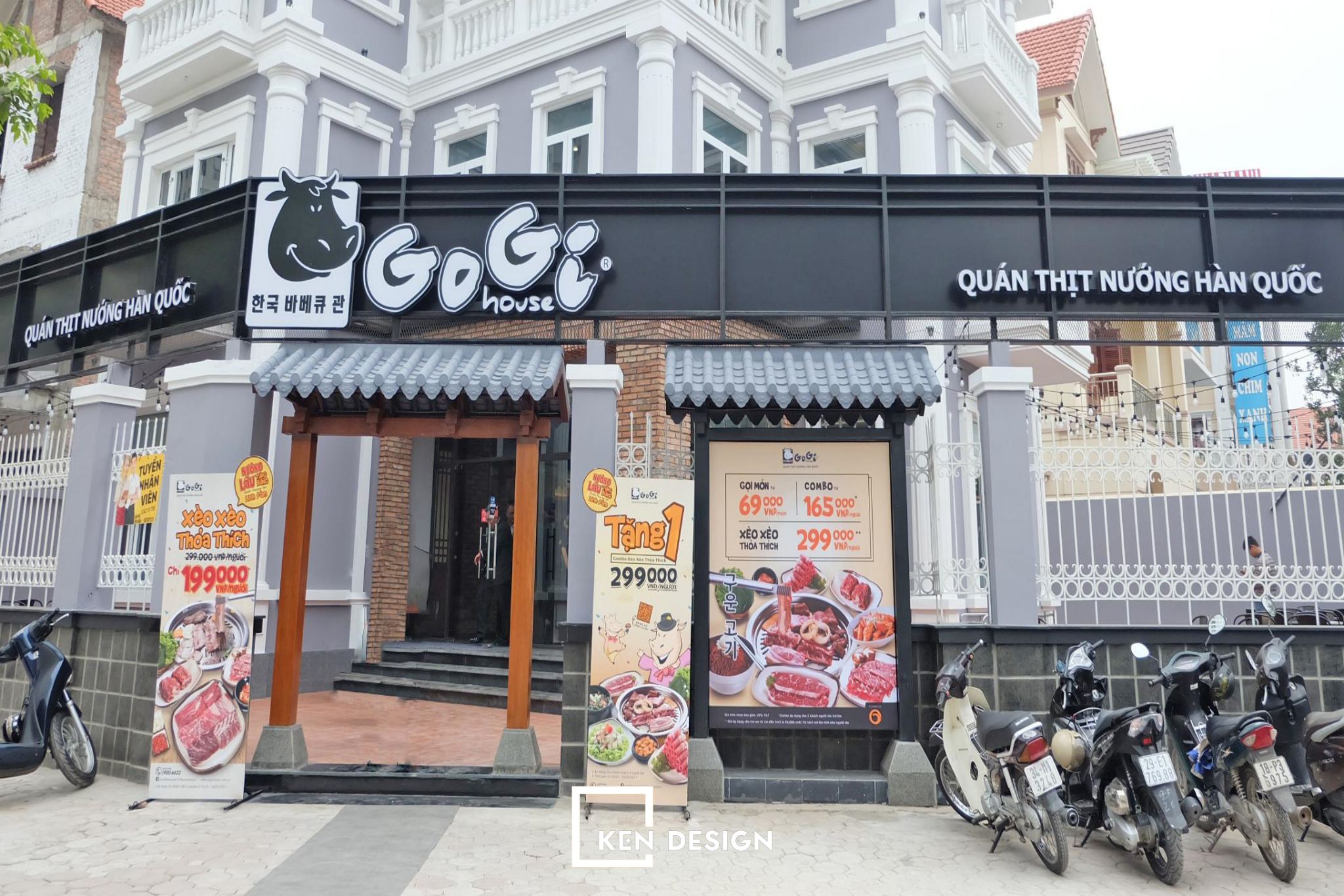 Thiết kế nhà hàng GoGi House - Không gian Hàn Quốc đặc trưng nổi trội | Kendesign
